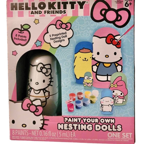 Sanrio | Art | Nwt Sanrio Hello Kitty Friends Unique Nesting Doll ...